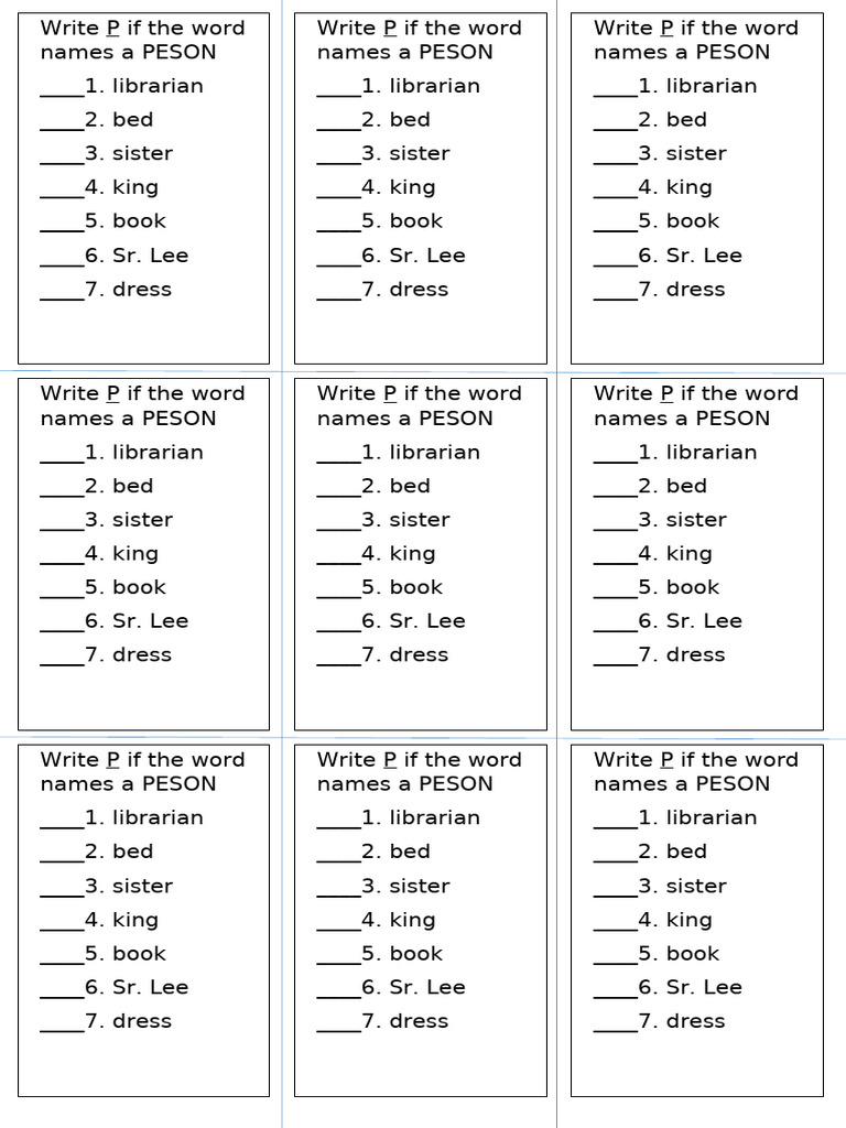 ENG name words | PDF