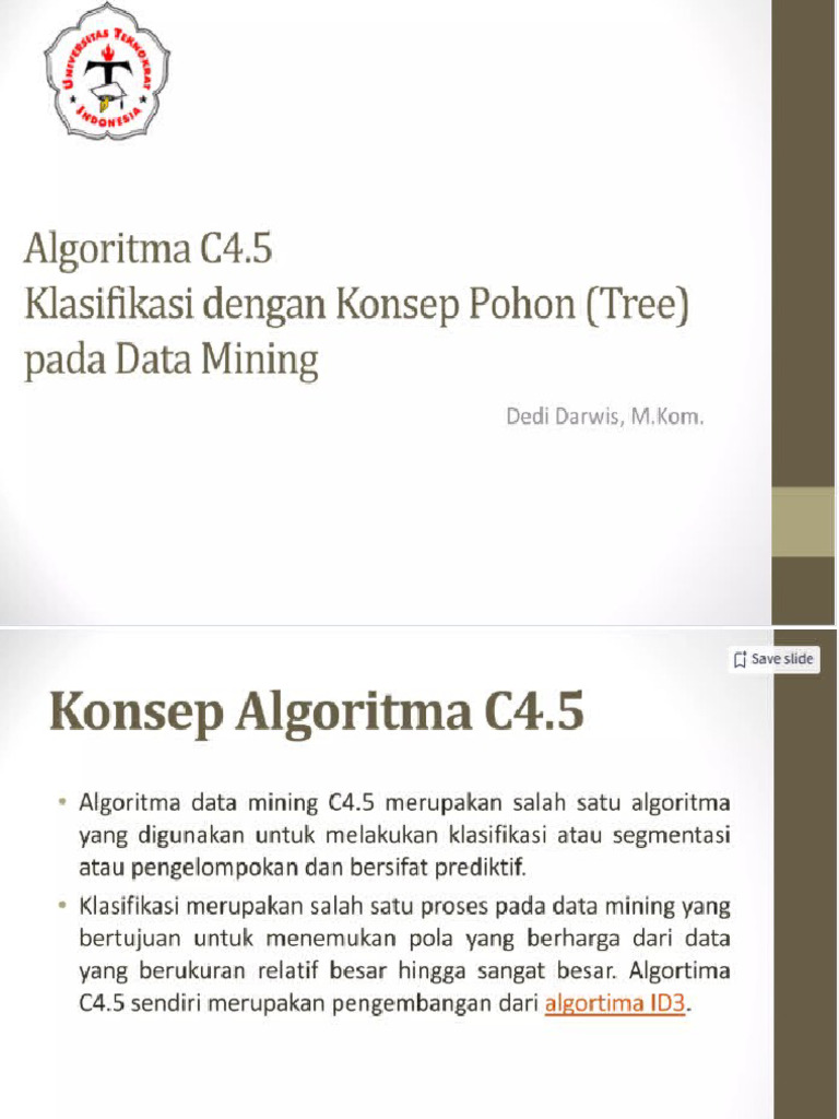 C4.5 PPT | PDF