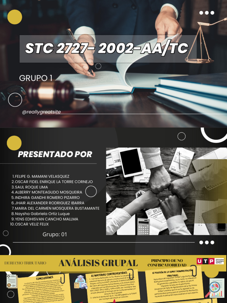 STC 2727 - 2002-AATC - Principio de No Confiscatoriedad. | PDF