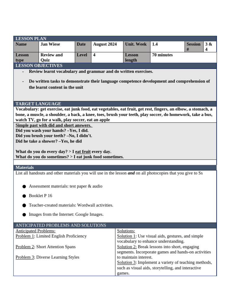 EOW 4 Week 1.4, Session 3&4 | PDF