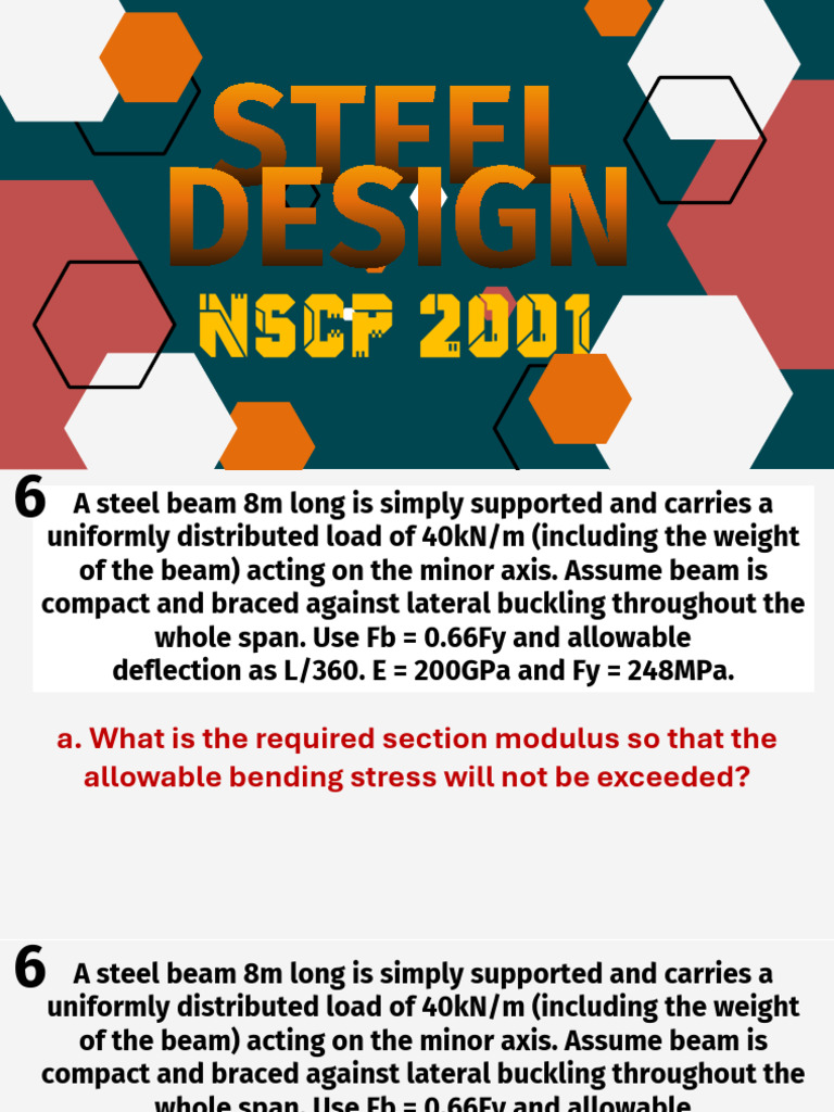 Steel Design NSCP 2001 | PDF