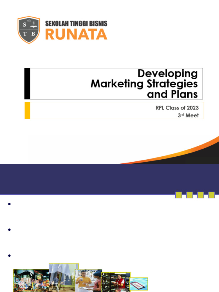 RPL 3 - Developing Marketing Strategy and Plan | PDF