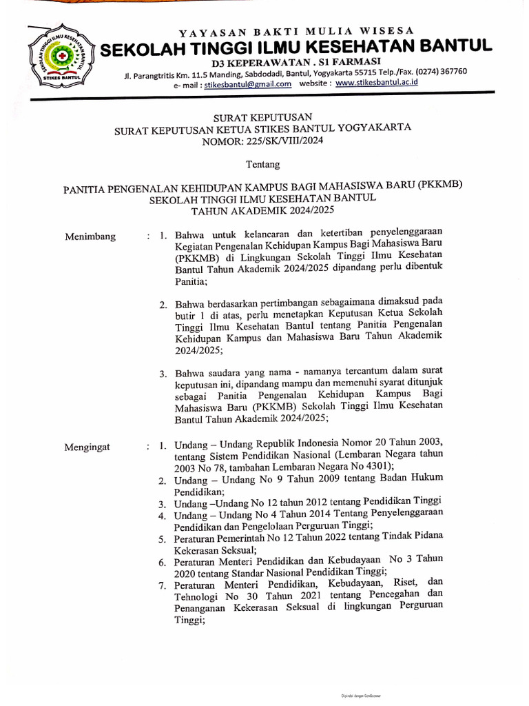 SK Panitia PKKMB | PDF