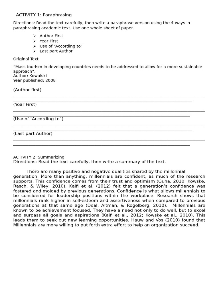 Eapp Activity 1 | PDF | Career & Growth