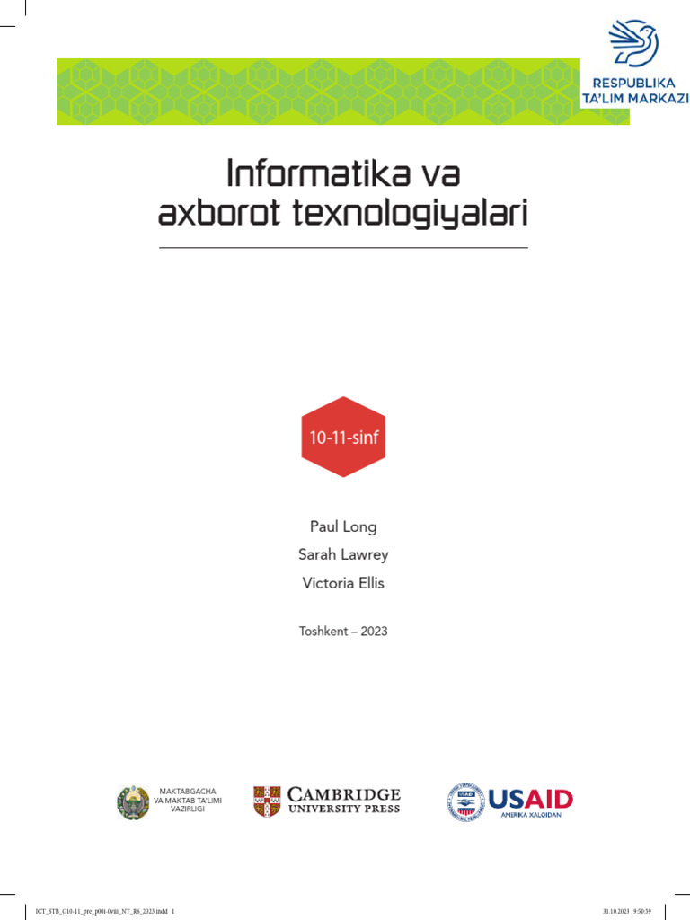 10-Sinf Informatika (Cambridge) | PDF