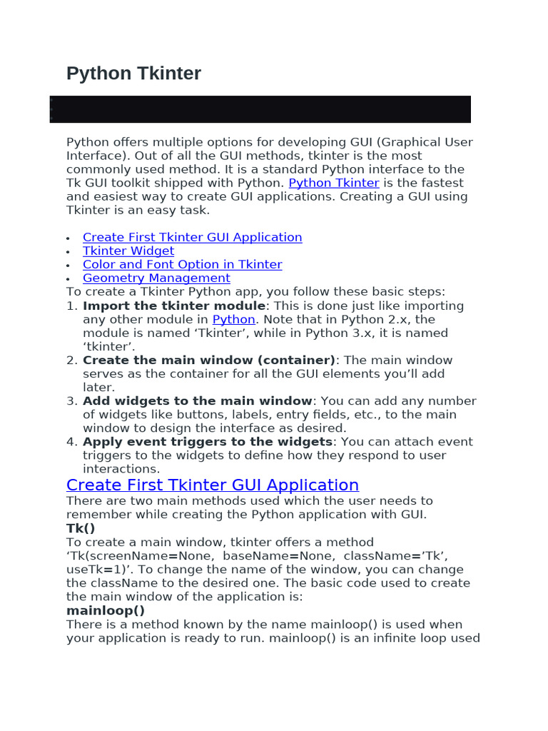 OOP Python Unit 4 | PDF