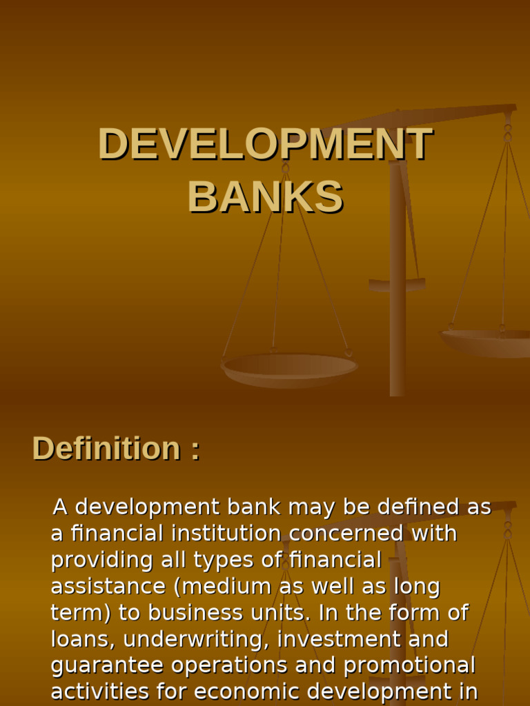 Development Banks | PDF