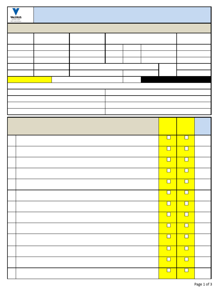 Bc Frm8258 Unit Preservation Checklist | PDF