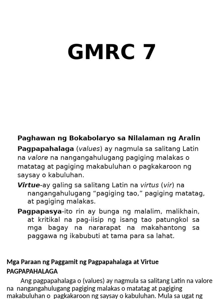 GMRC 7 | PDF