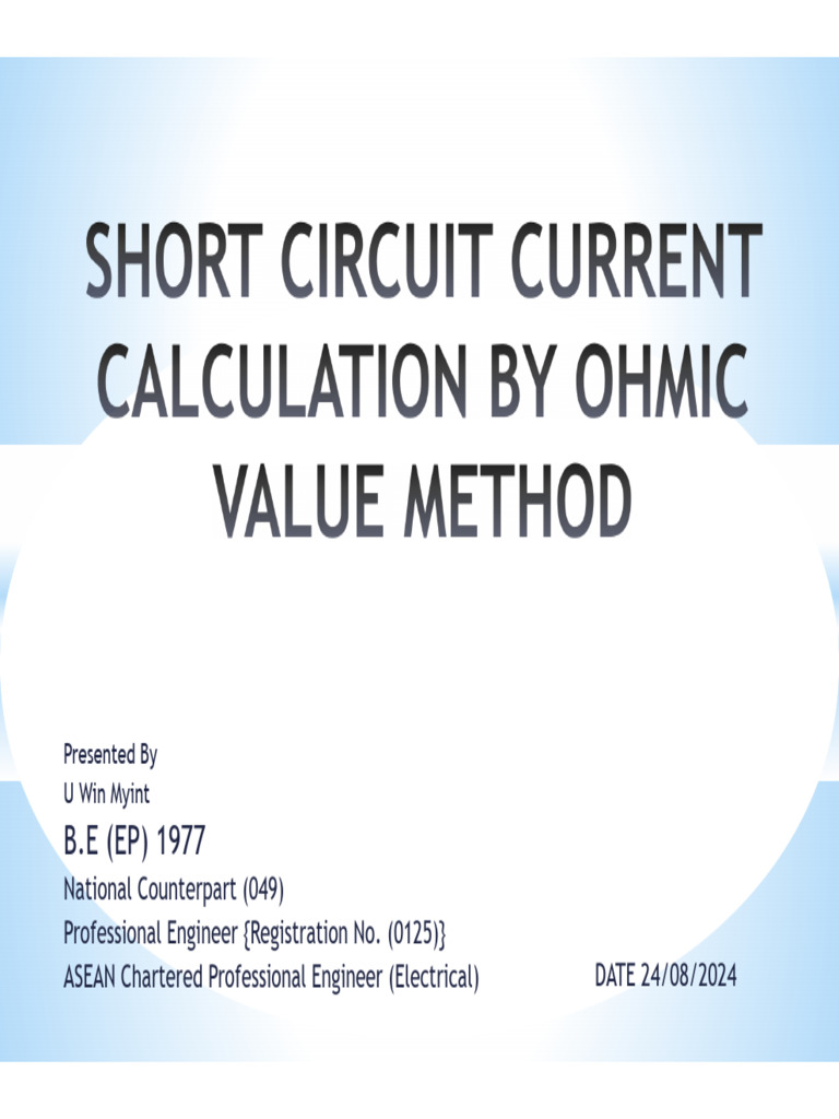 Short Circuit Current Calculation Uwm Pdf