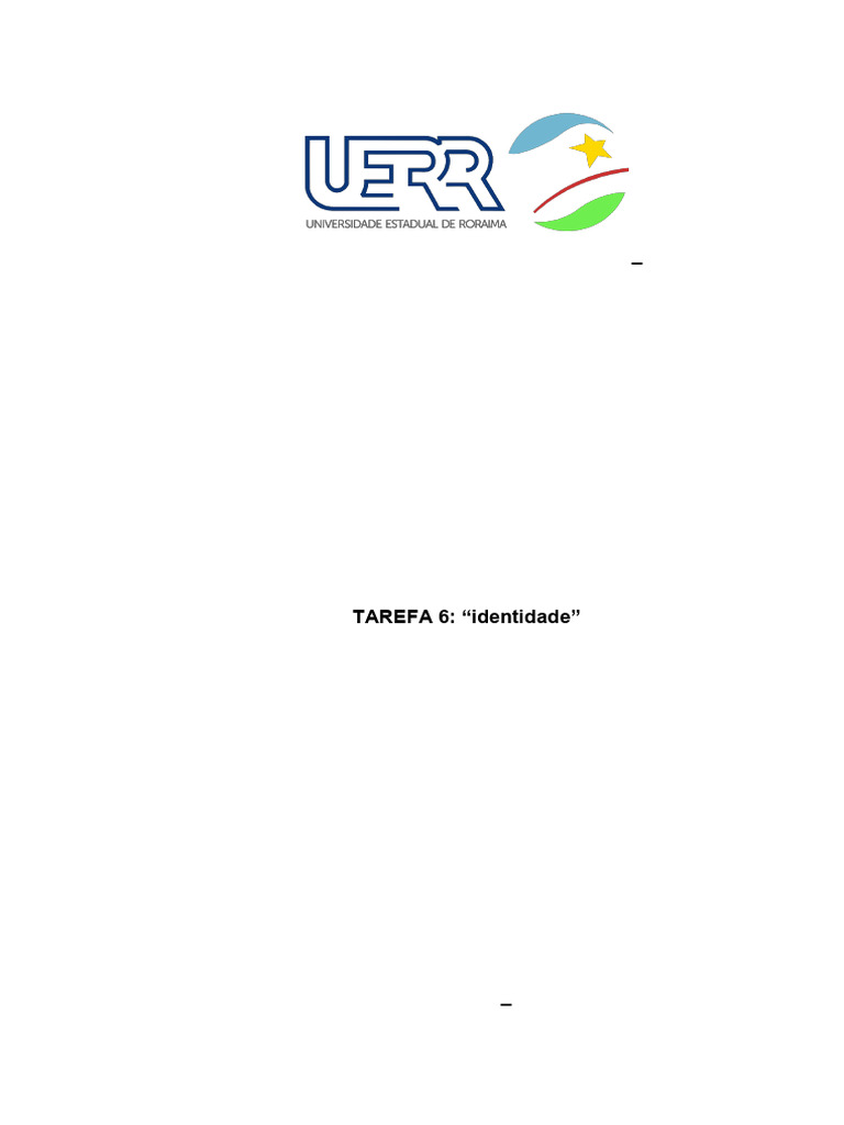 ESA - TAREFA 6 Identidade | PDF