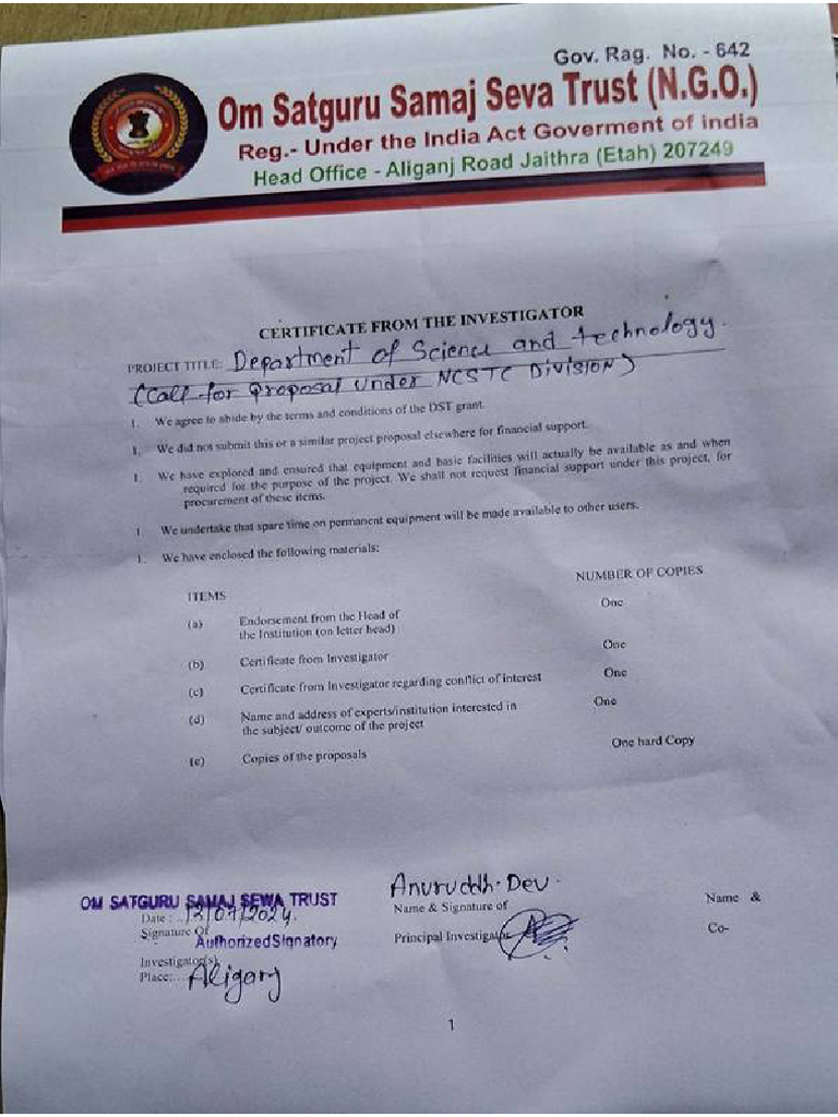 Certificate PI | PDF