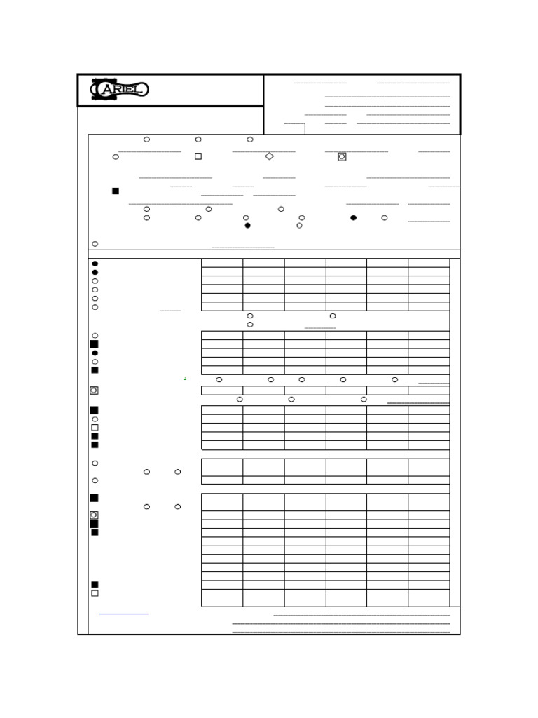 API-618 Data Sheets For Order 61132 | PDF | Piston | Valve