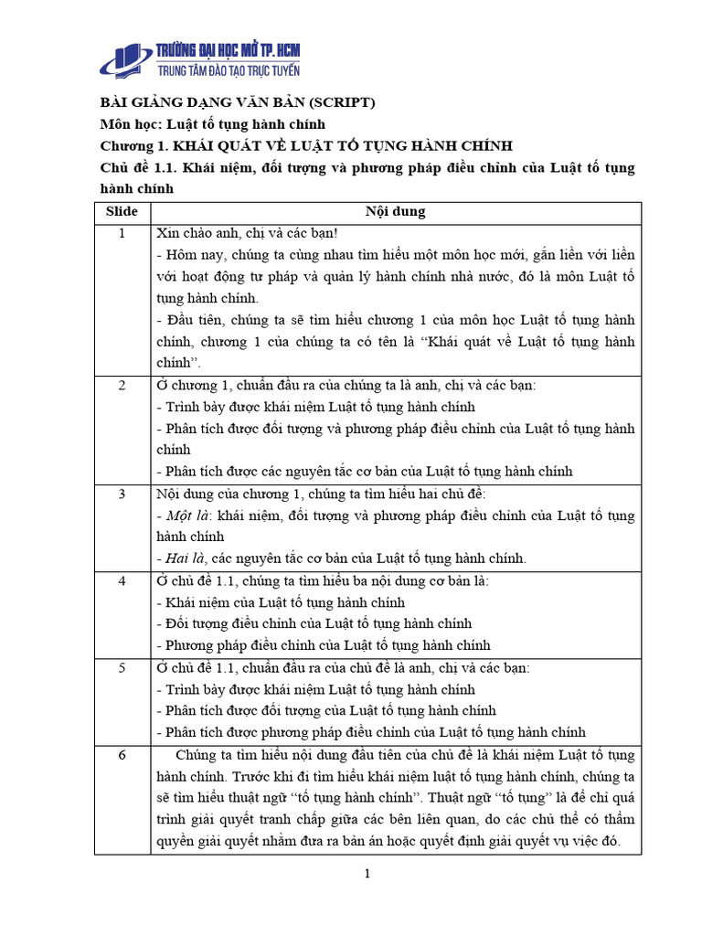 Script Chuong 1 - Chu de 1 | PDF