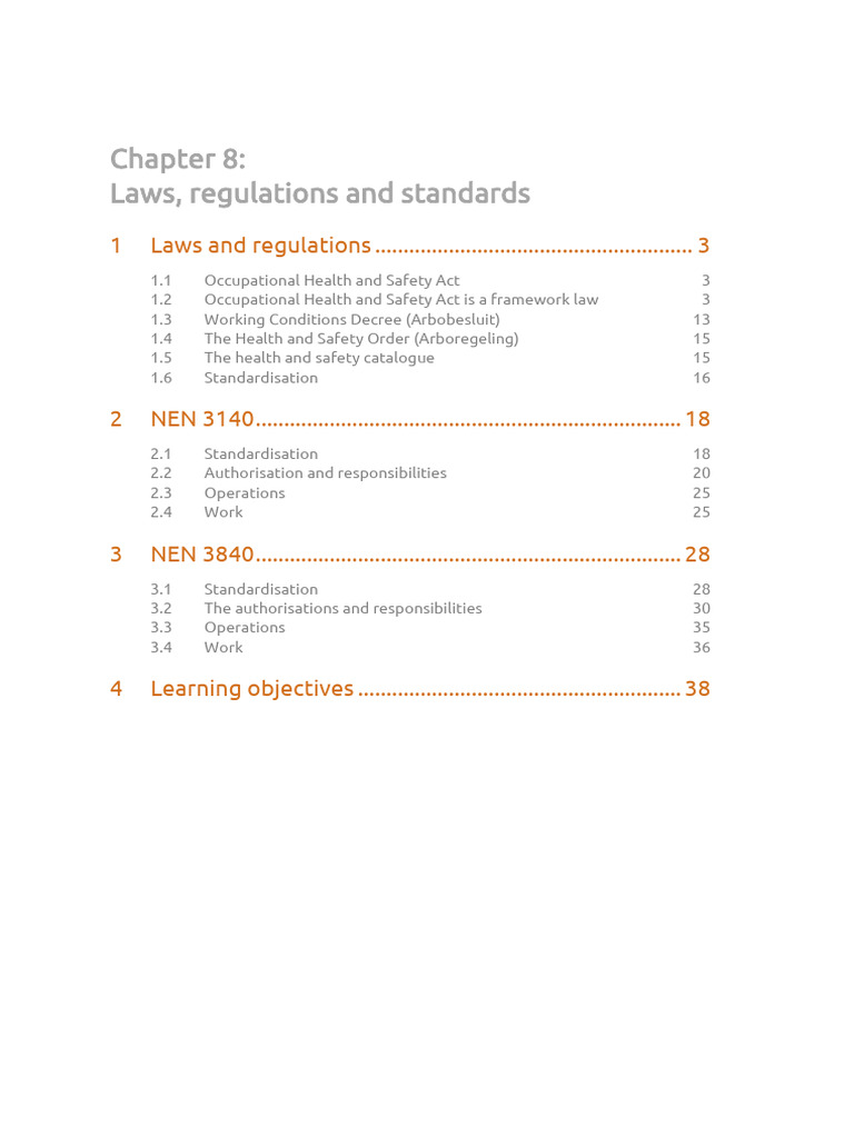 C 8 Laws, Regulations and Standards | PDF