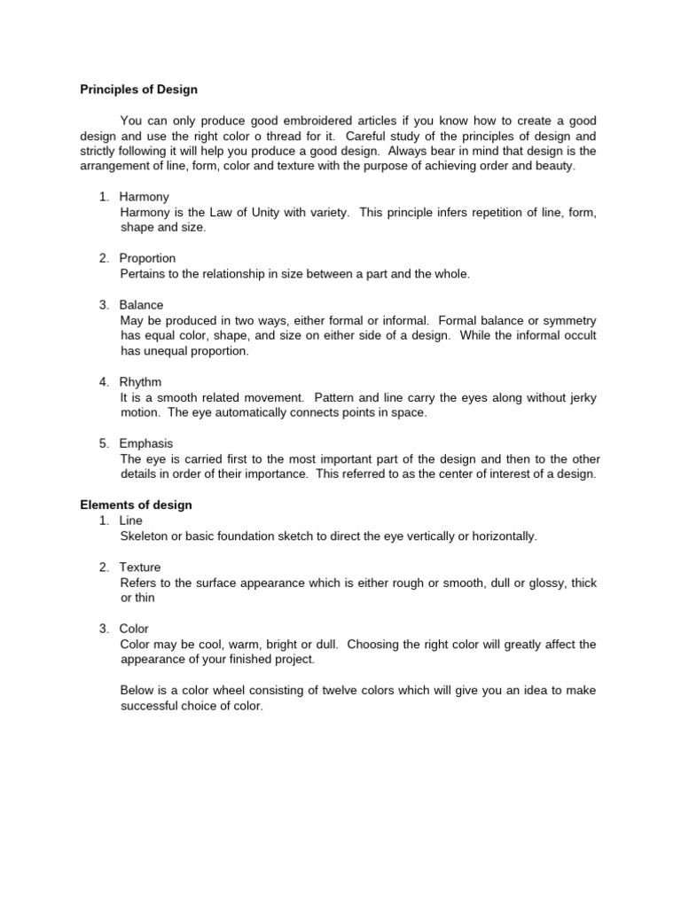 Principles of Design | PDF