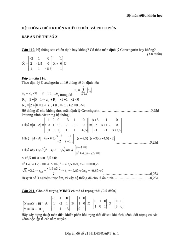 DapAn So21 guiCS2 | PDF