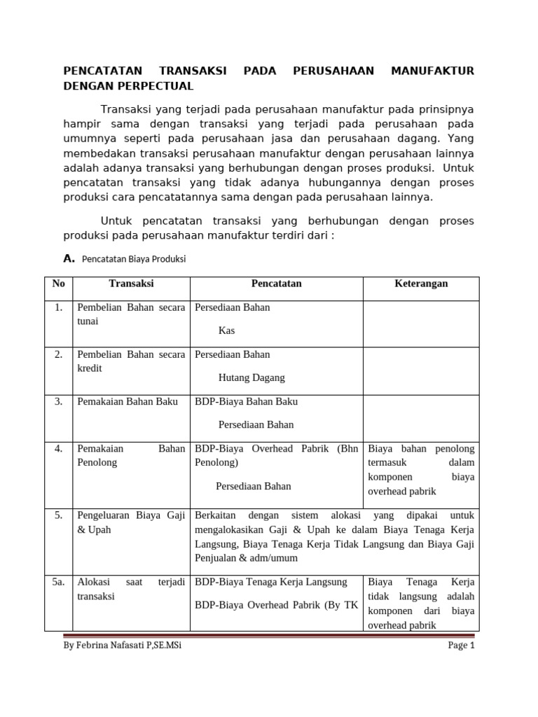 4-1 Pencat Akt Manufaktur Perpectual | PDF