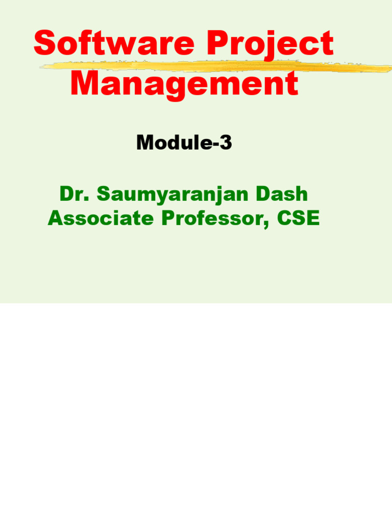 SE Module 3 Project Management | PDF