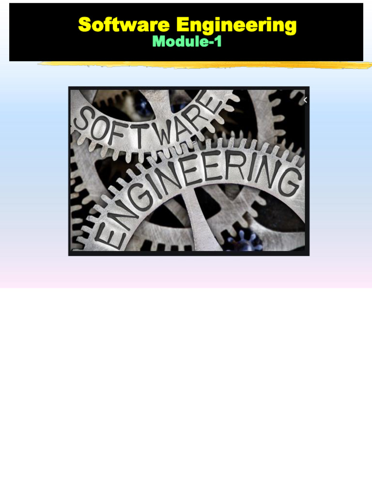 SE-Module-1 (1) | PDF