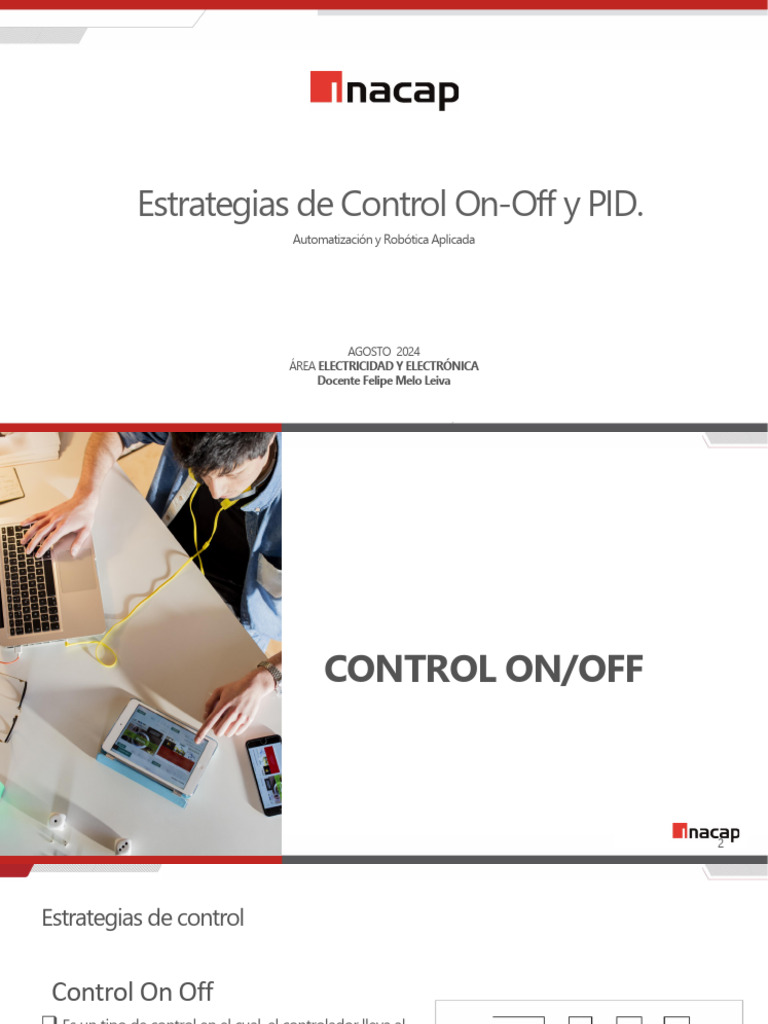 3 - Presentacion 3 Estrategias de Control On-Off y PID. | PDF