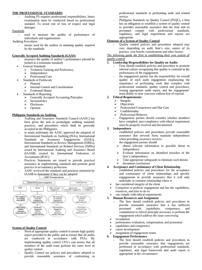 The Professional Standards | PDF