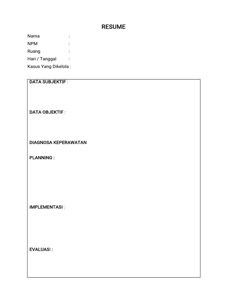 Format Resume 1 1 | PDF