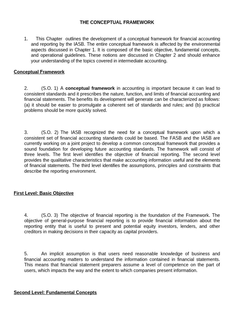 The Conceptual Framework | PDF