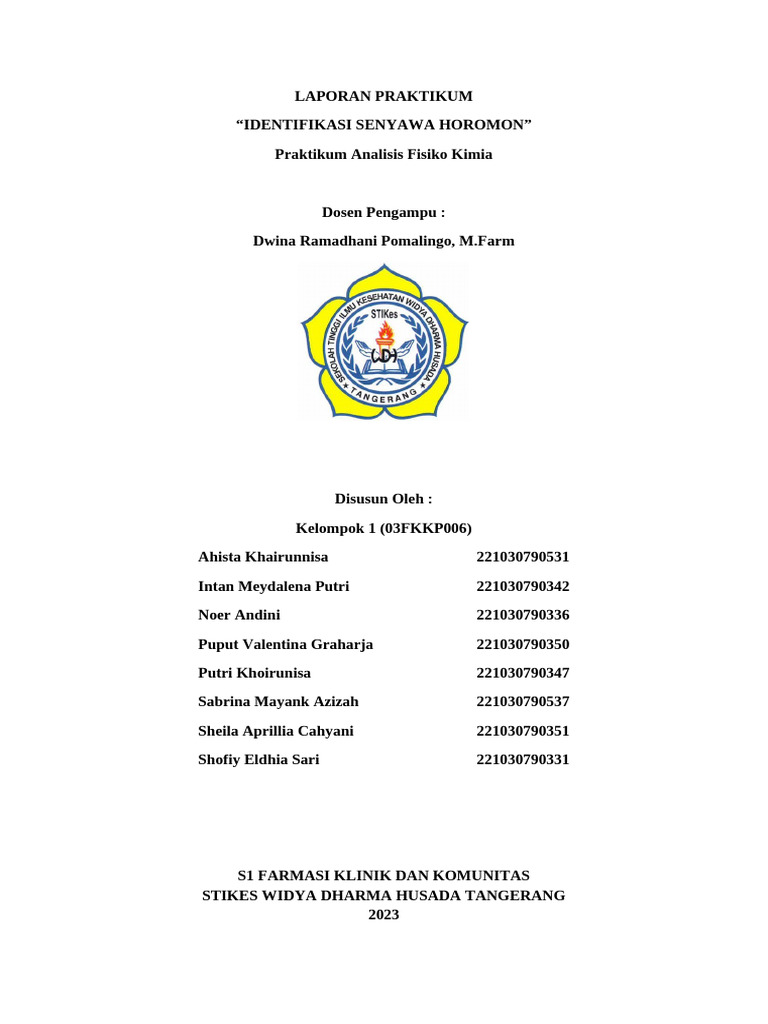 Lap Prak Hormon Kel 1-1 | PDF