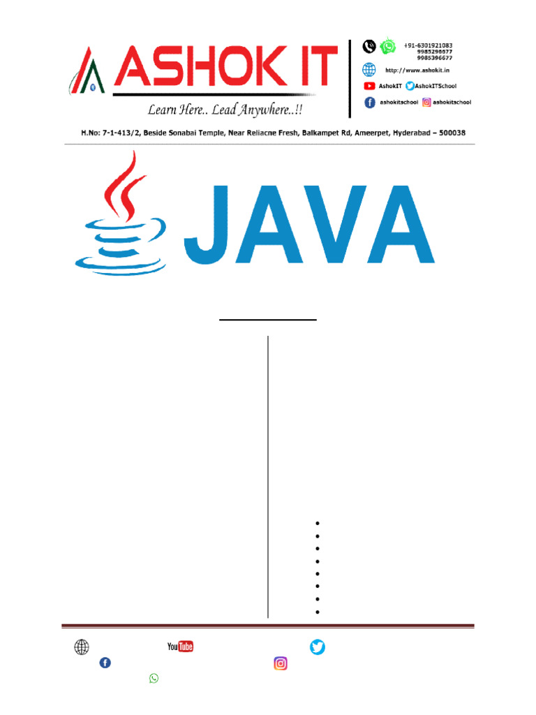 Core Java | PDF