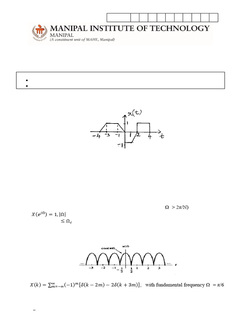 Signals and Systems (ECE 2155) | PDF Signals and Systems (ECE 2155) | PDF