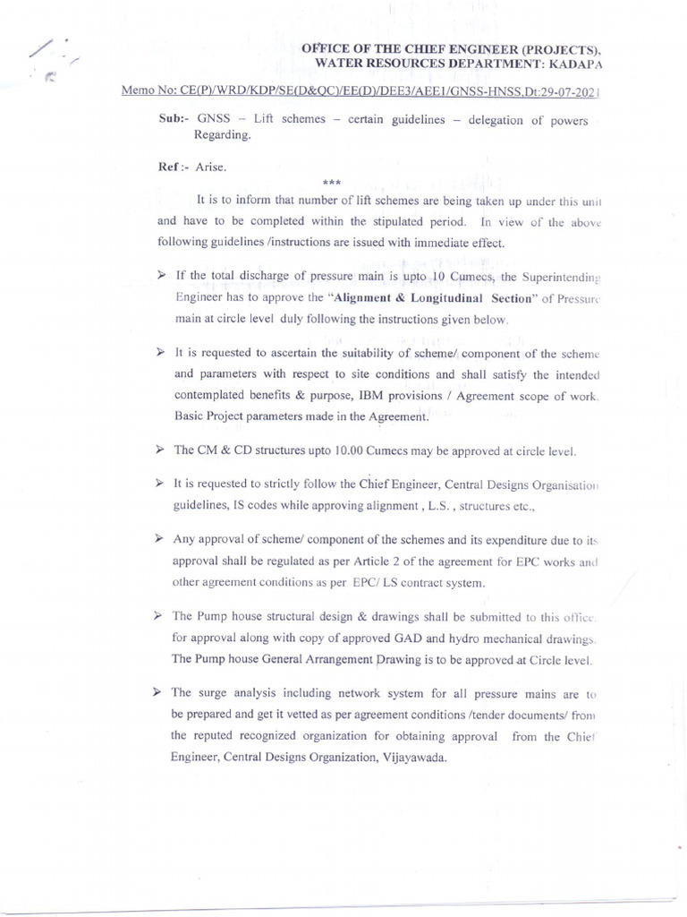 Important Memos 1-7 On Lifts. | PDF