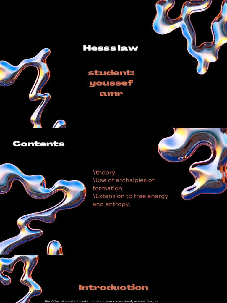 Hess's Law and Thermochemistry | PDF