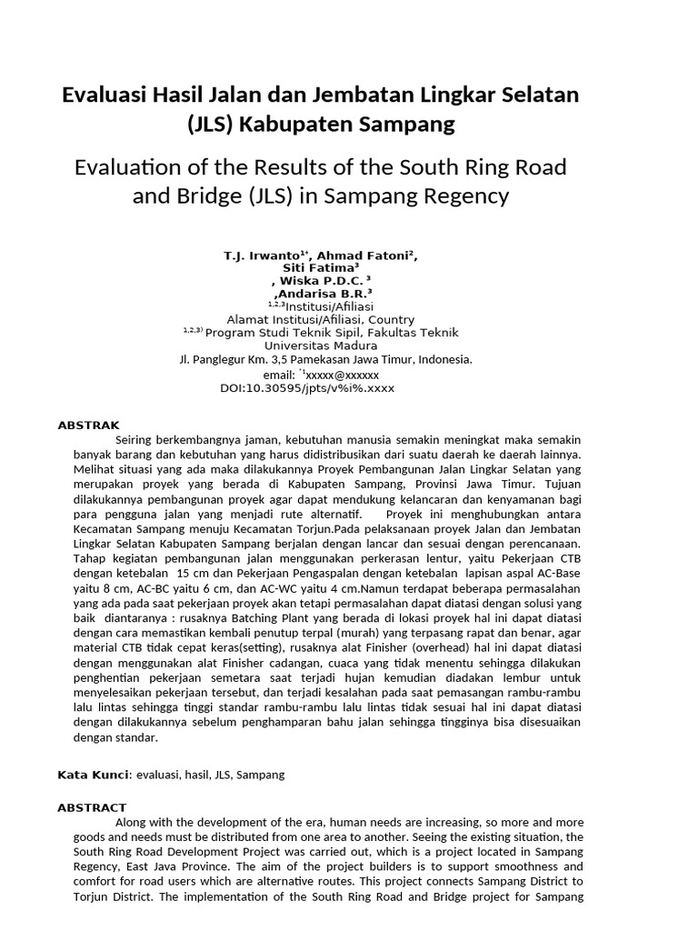 Jurnal Magang JLS | PDF
