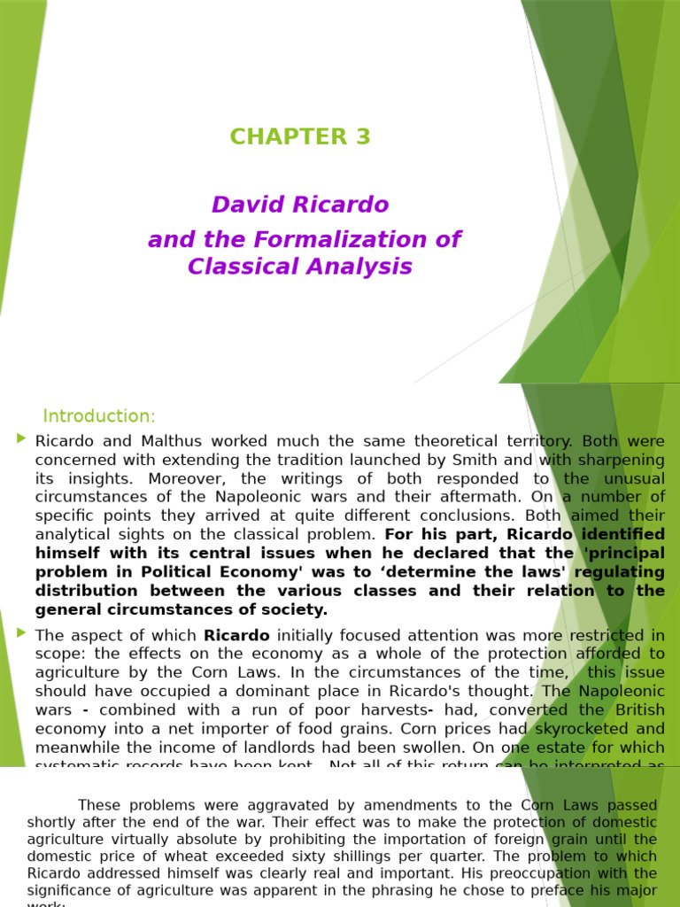 Chapter 3 Ricardo | PDF