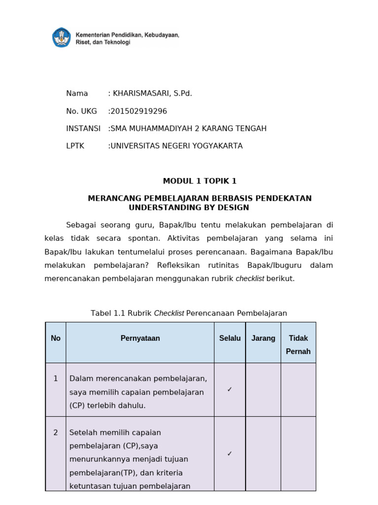PMM PPG MODUL 1 (1) | PDF