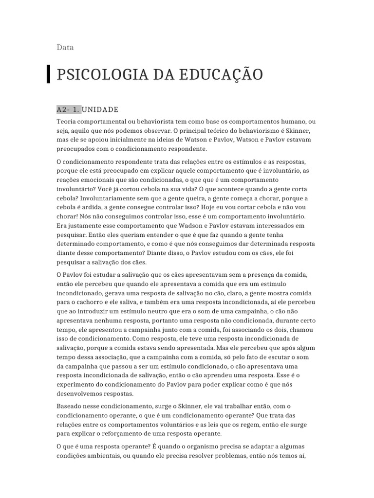 Psc. Aula 2 - 1 | PDF