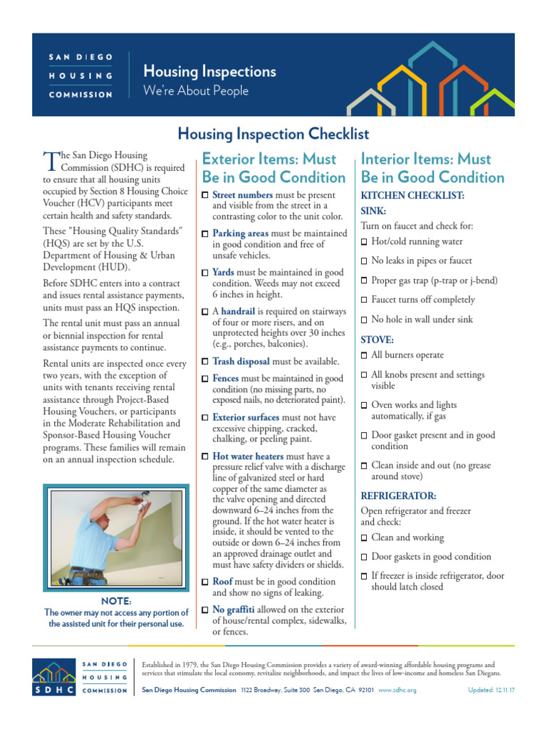 Housing-Inspections Checklist | PDF
