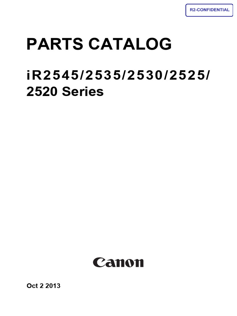 PartsCatalog+iR2545+2535+2530+2525+2520+Series | PDF
