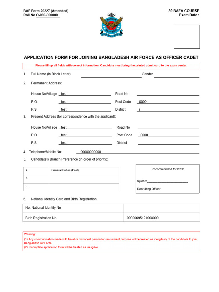 Officer-Form Sample | PDF