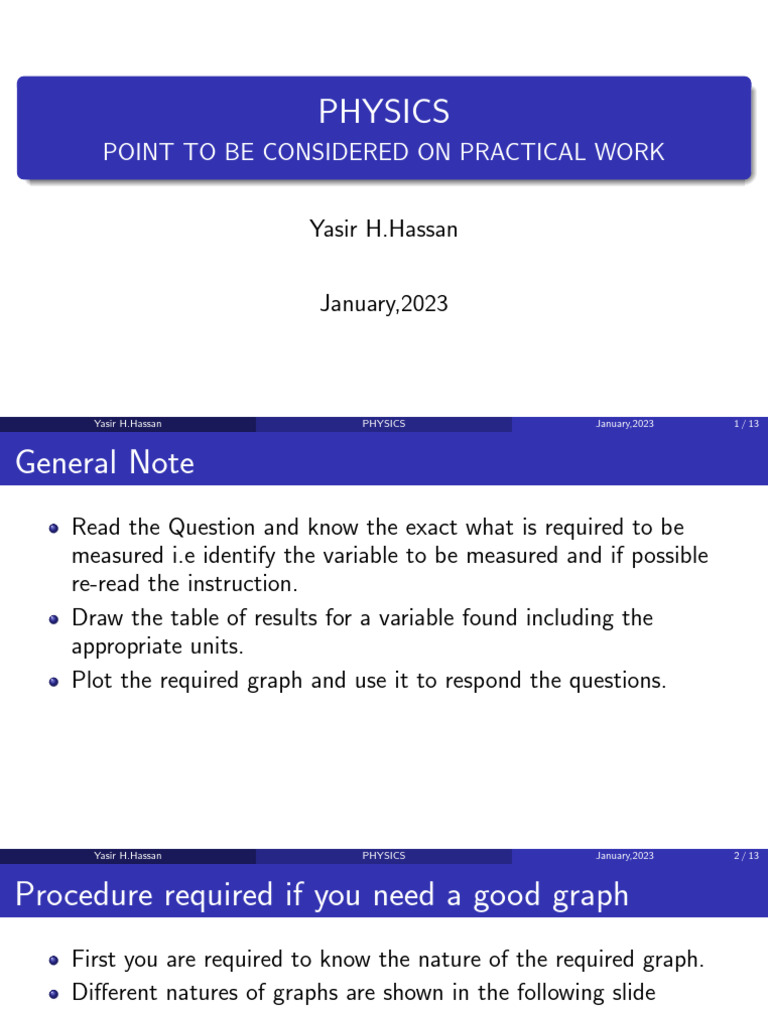 Point To Be Considered On Practical Work | PDF | Graph Theory | Mathematical Relations