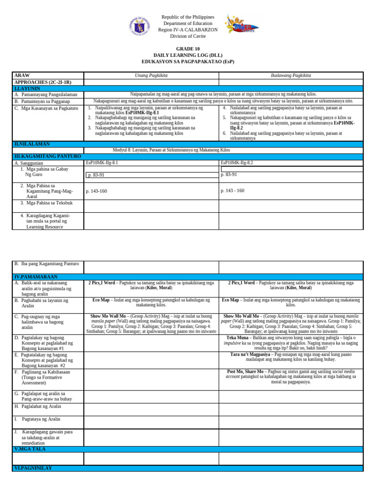 g10 Dll-Modyul 8 | PDF