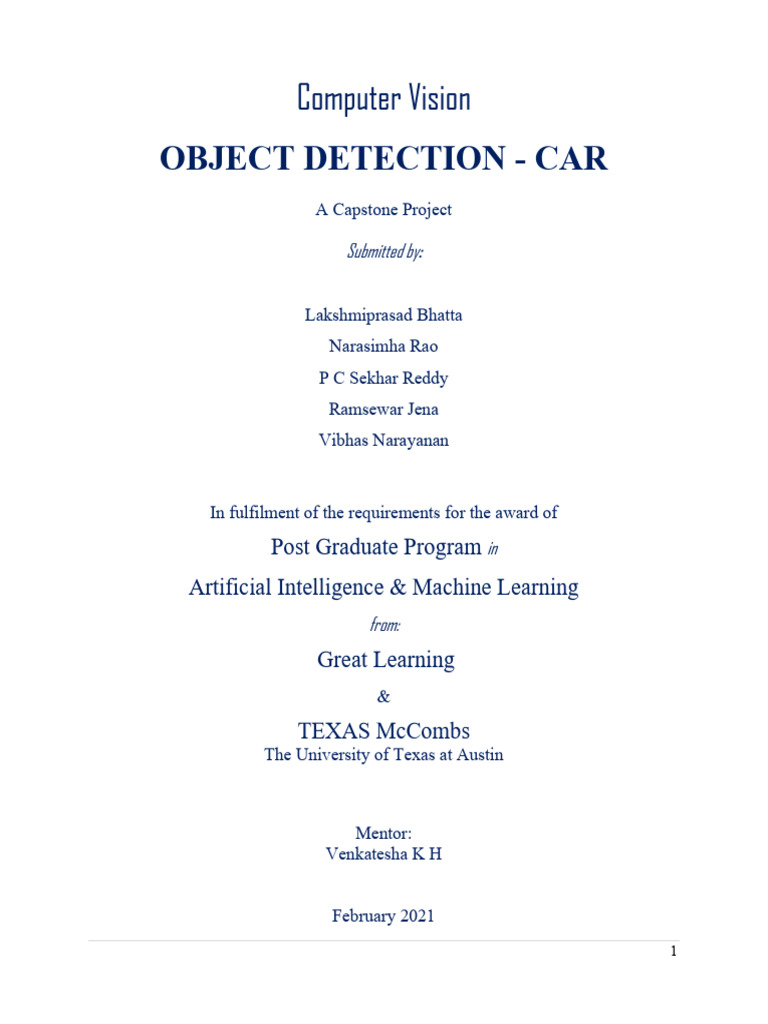 Computer_Vision_Object_Detection-Car | PDF