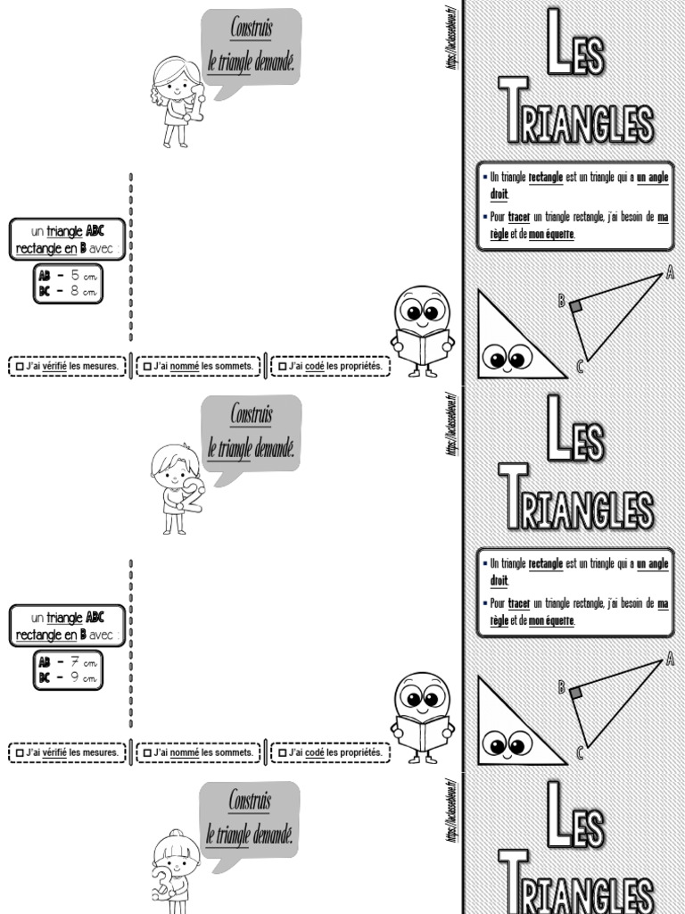 Les Triangles Minifiches NB | PDF