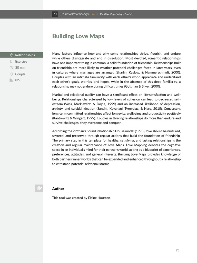 Building Love Maps | PDF