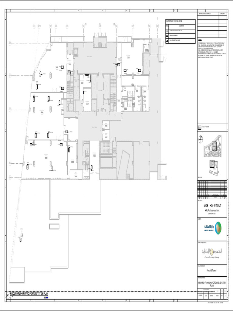Moe - HQ - Fitout: Ground Floor Hvac Power System Plan | PDF