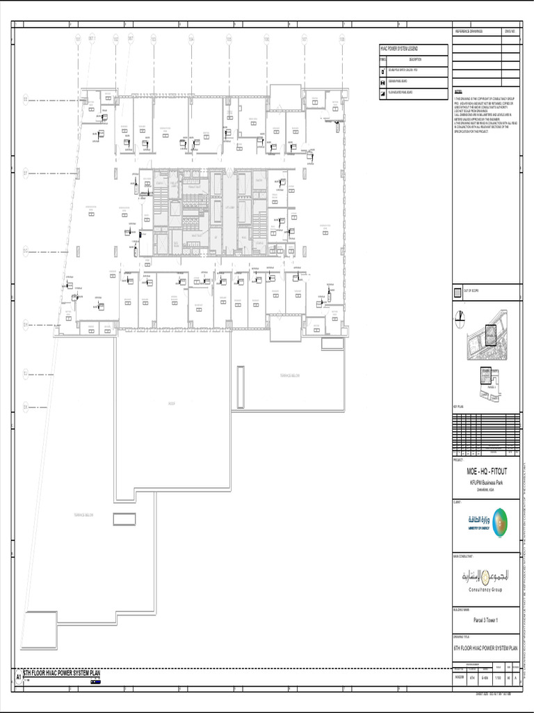 Moe - HQ - Fitout: 6Th Floor Hvac Power System Plan | PDF