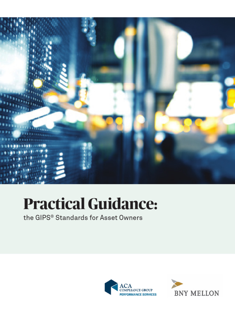 Practical Guidance The Gips Standards For Asset Owners | PDF