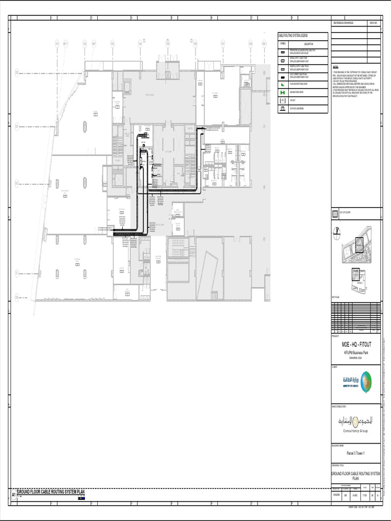 Moe - HQ - Fitout: Ground Floor Cable Routing System Plan | PDF