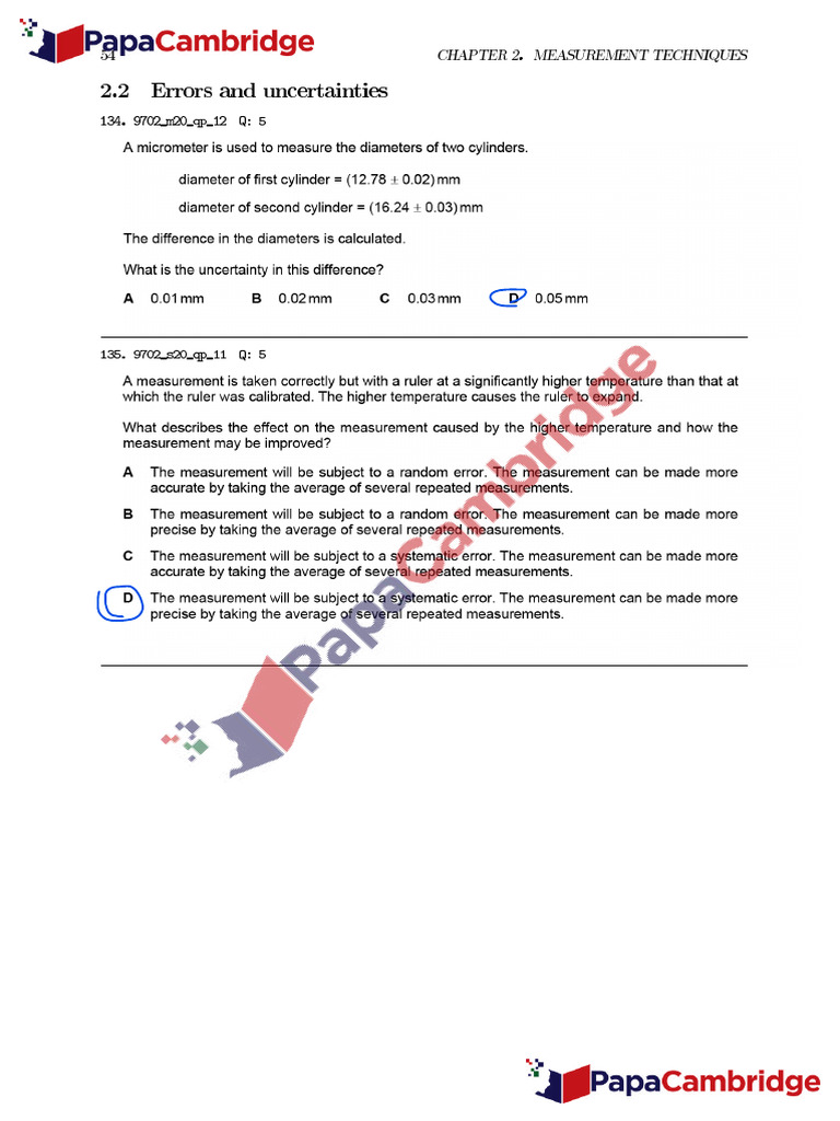 Errors and Uncertainties | PDF